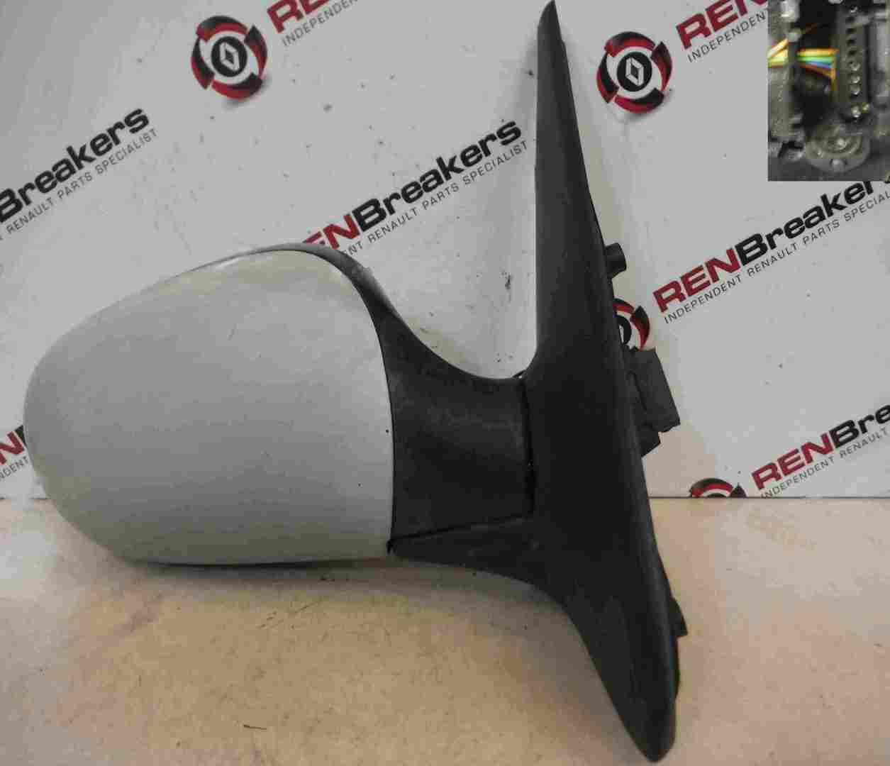 Renault Clio MK2 1998-2001 Drivers OS Wing Mirror Grey Prima Electric ...