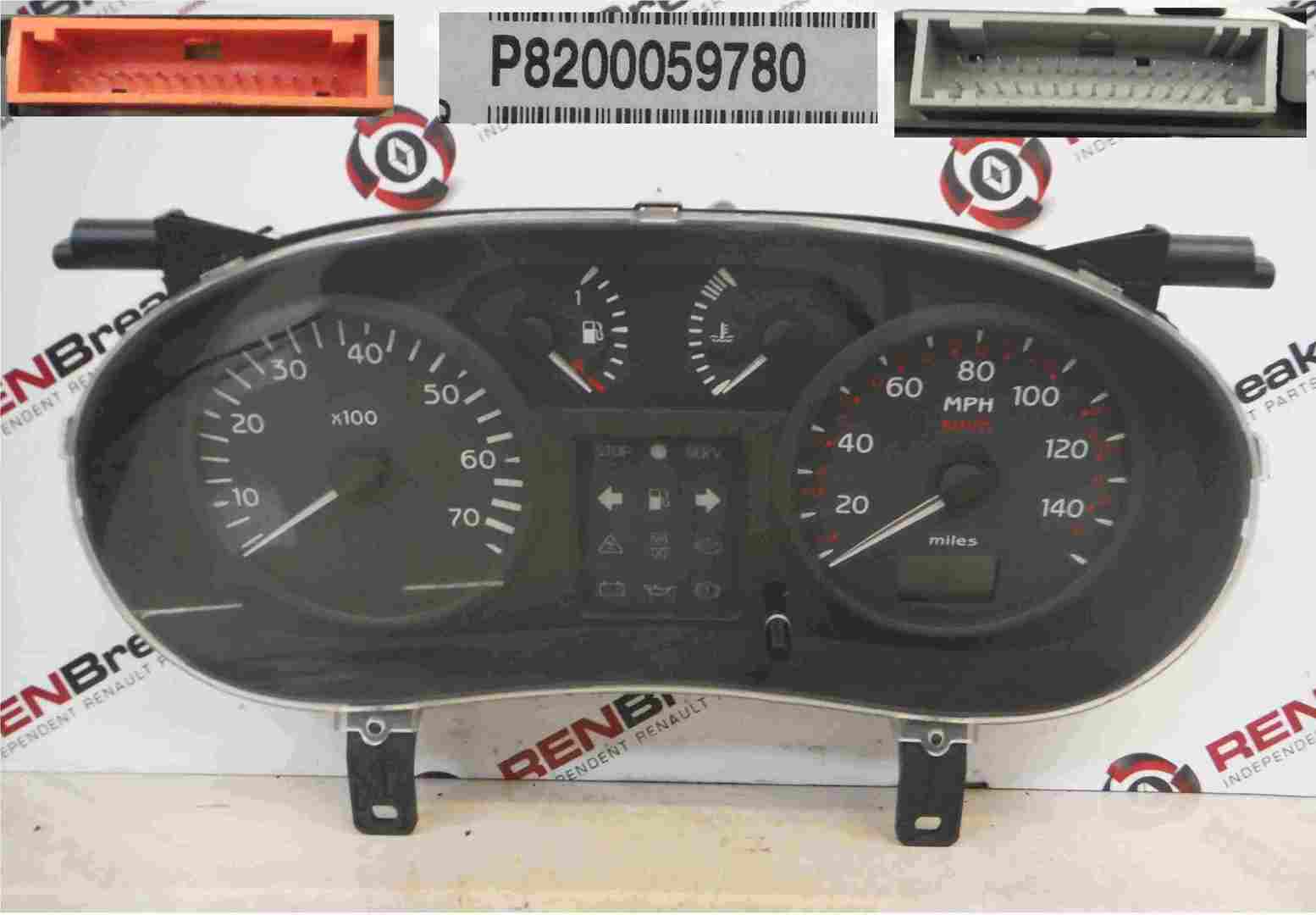 Renault Clio MK2 2001-2006 Instrument Panel Dials Gauges Speedo 134K ...