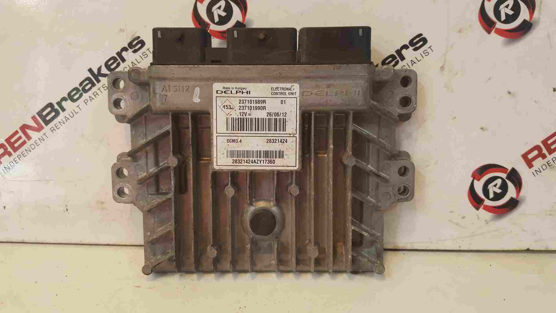Renault Clio MK3 2005-2012 15 DCI Ecu Engine Control Unit 237101990r ...