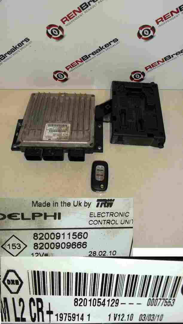 Renault Clio MK3 2005-2012 15 dCi ECU Set BCM UCH Computer Flip key | Store