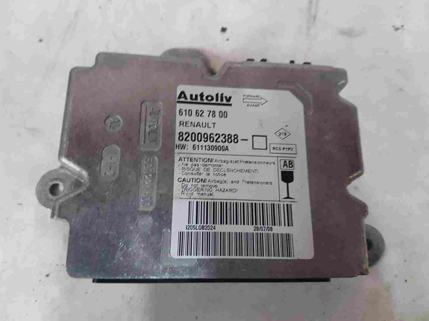 Renault Clio MK3 20052012 Airbag ECU Module Computer 8200962388 - Store - Renault Breakers ...