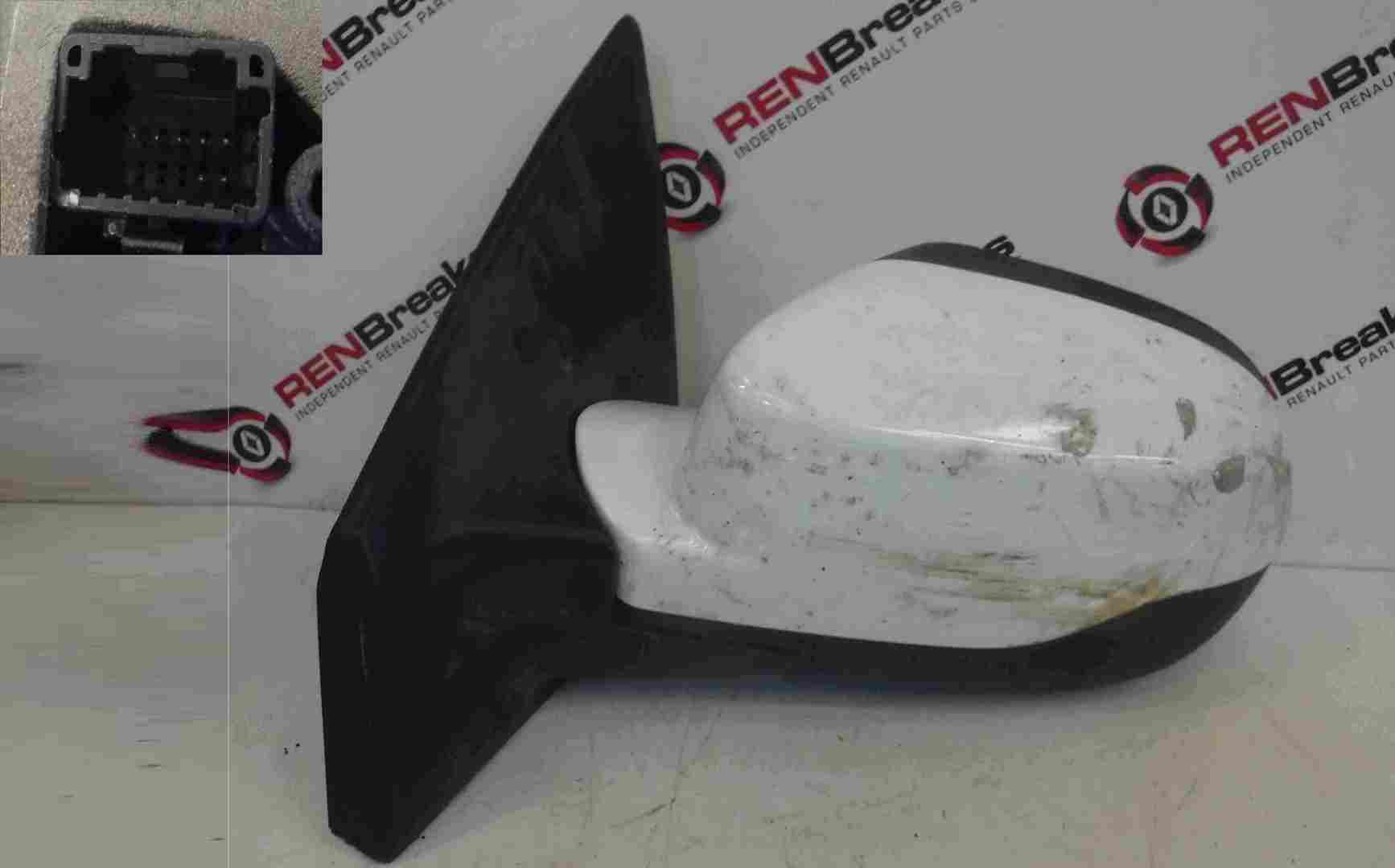 Renault Clio MK3 2009-2012 Passenger NS Wing Mirror White - Store ...