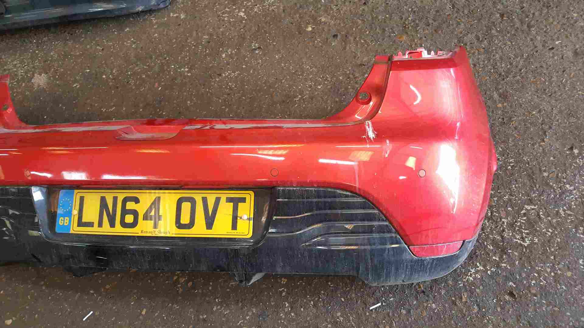 Renault Clio MK4 2013-2018 Rear Bumper Red TENNP Reversing Sensors ...