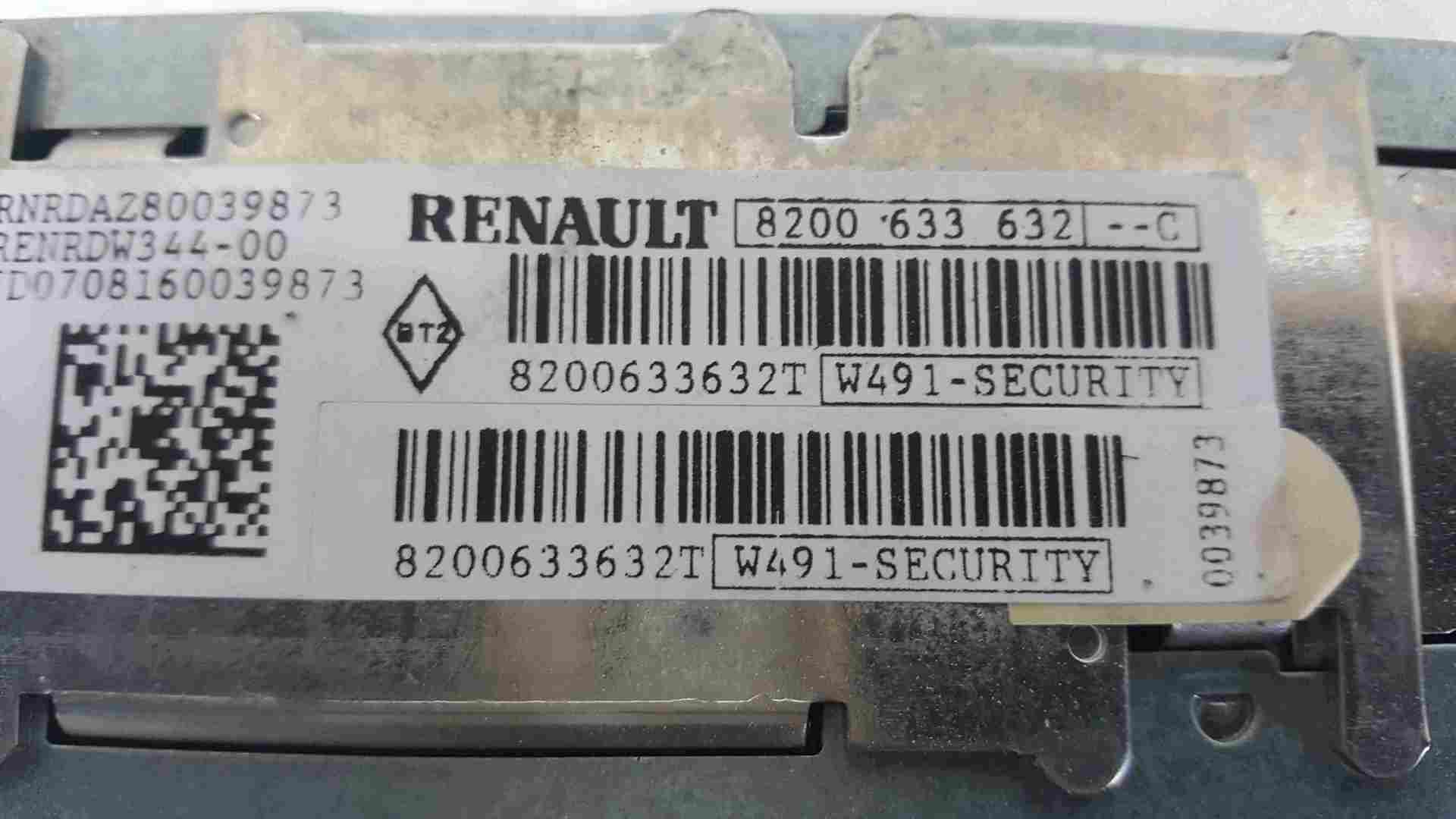 Renault Grand Modus 2008-2012 Radio Cd Player Update List Code ...