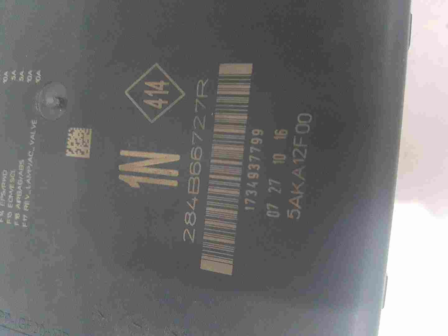 Renault Grand Scenic MK4 2016-2022 Engine Fuse BOX Upc Unit 284B66727R ...