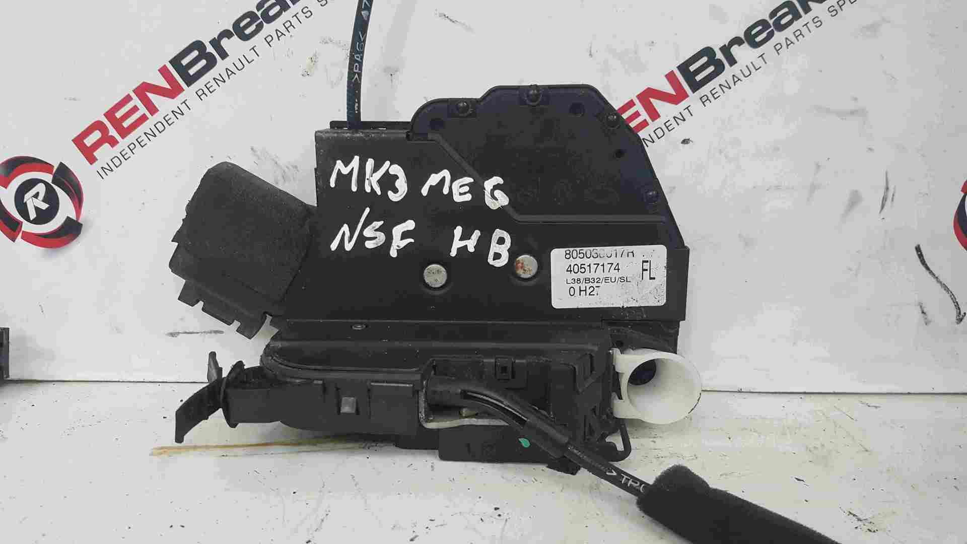 Renault Megane MK3 2008-2014 Passenger NSF Front Door Lock Mechanism ...
