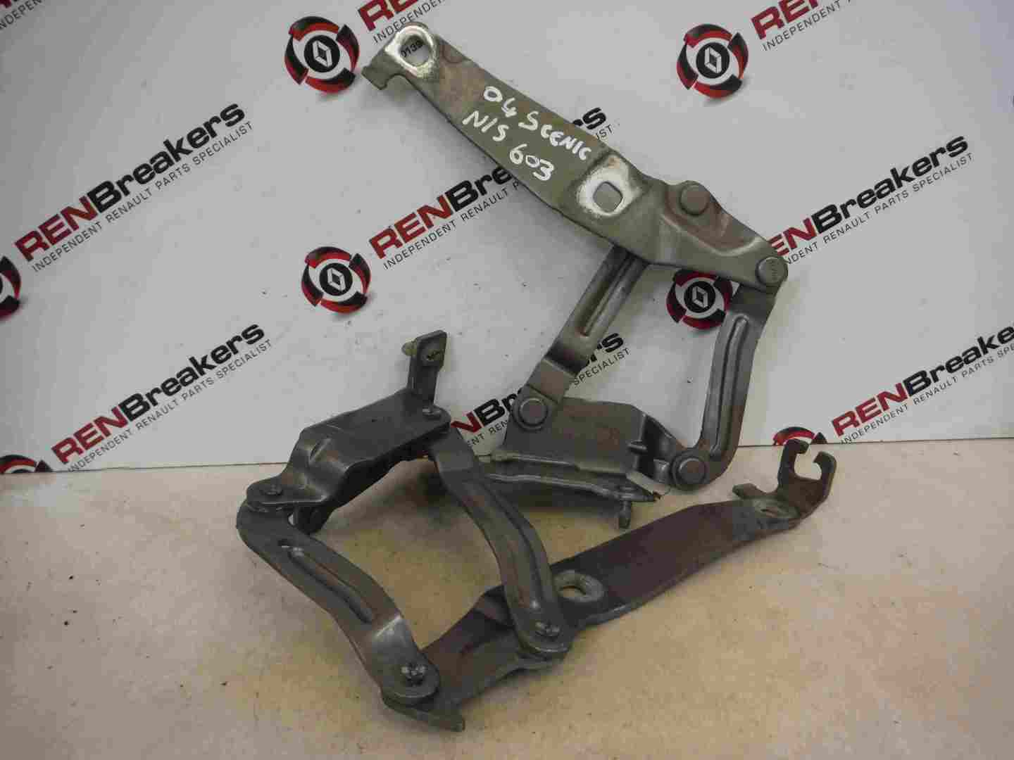 Renault Megane Scenic 2003-2009 Bonnet Hinges Pair Grey 603 | Store